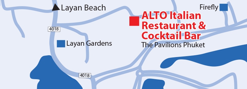 Where to Eat Phuket: ALTO Italian Restaurant & Cocktail Bar